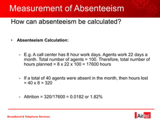 Absenteeism_Airtel.ppt