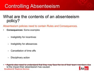 Absenteeism_Airtel.ppt