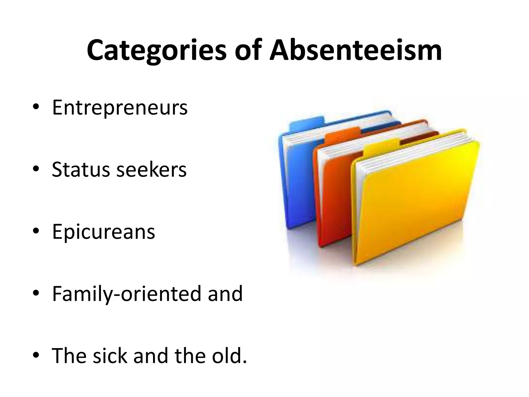 Absenteeism of employees my ppt | PPTX