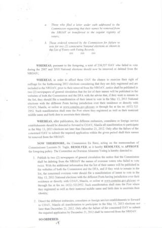 Absentee voting ofw | PDF