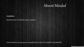 Absent minded ppt | PPTX | Documentary | Genres