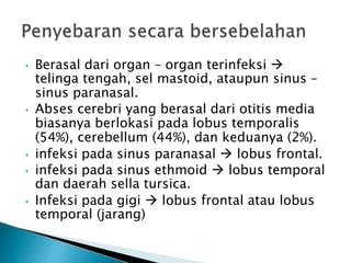 Abses Cerebri pada Pediatrik dan tatalaksananya | PPT