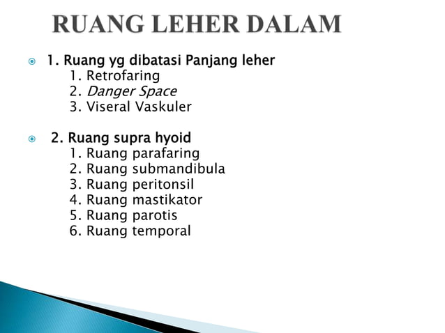 Abses leher dalam | PPTX