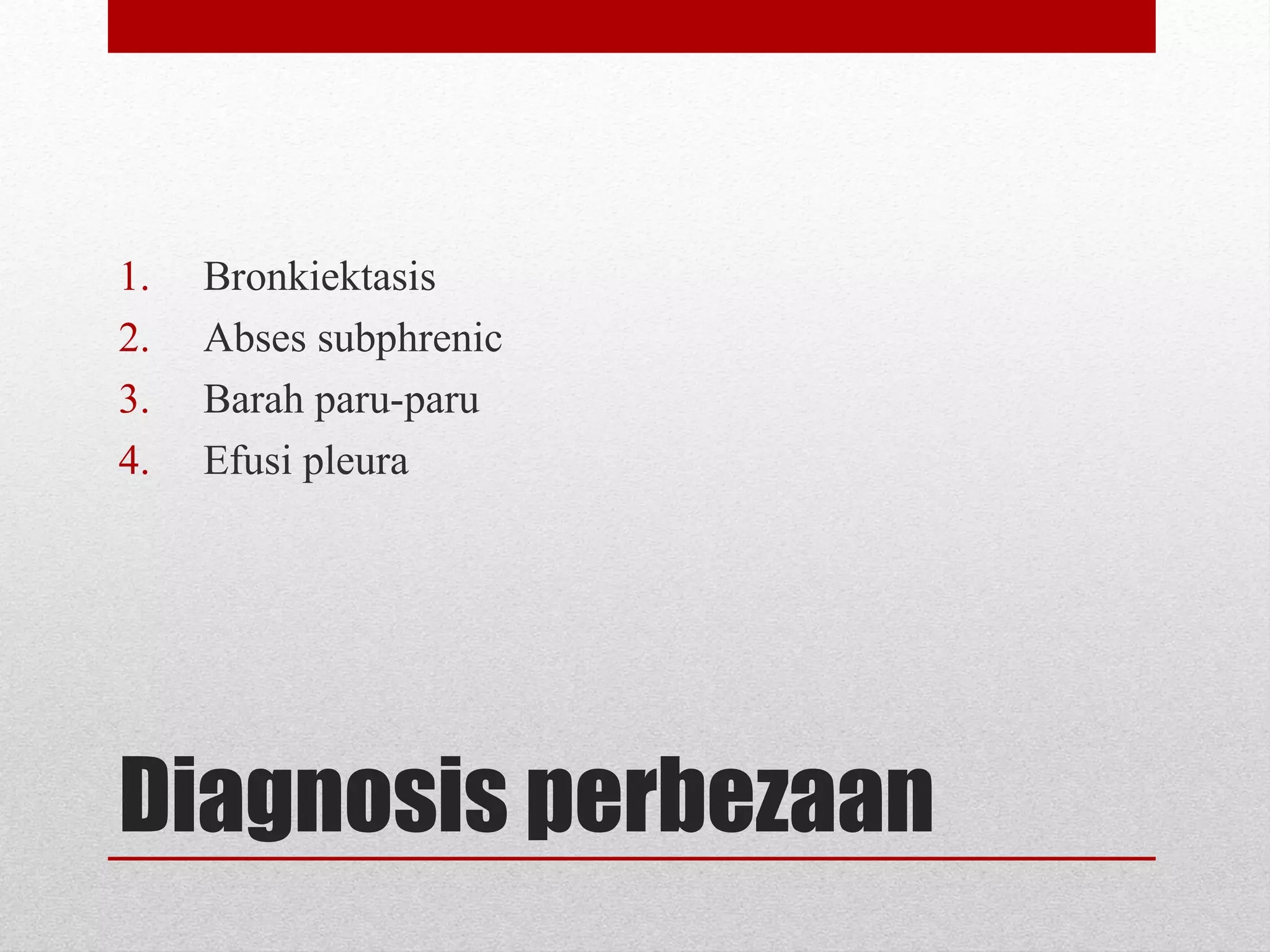 Abses paru-paru, Pleurisi dan Empyema | PPT