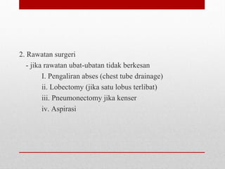 Abses paru-paru, Pleurisi dan Empyema | PPT