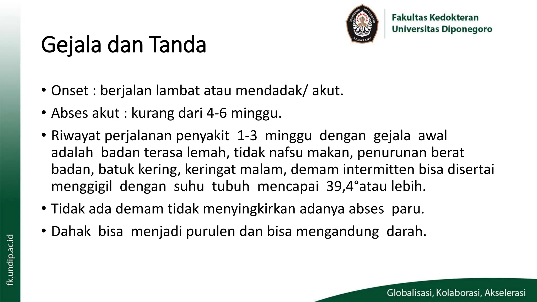 Abses paru - Diagnosis, tatalaksana, prognosis | PPTX