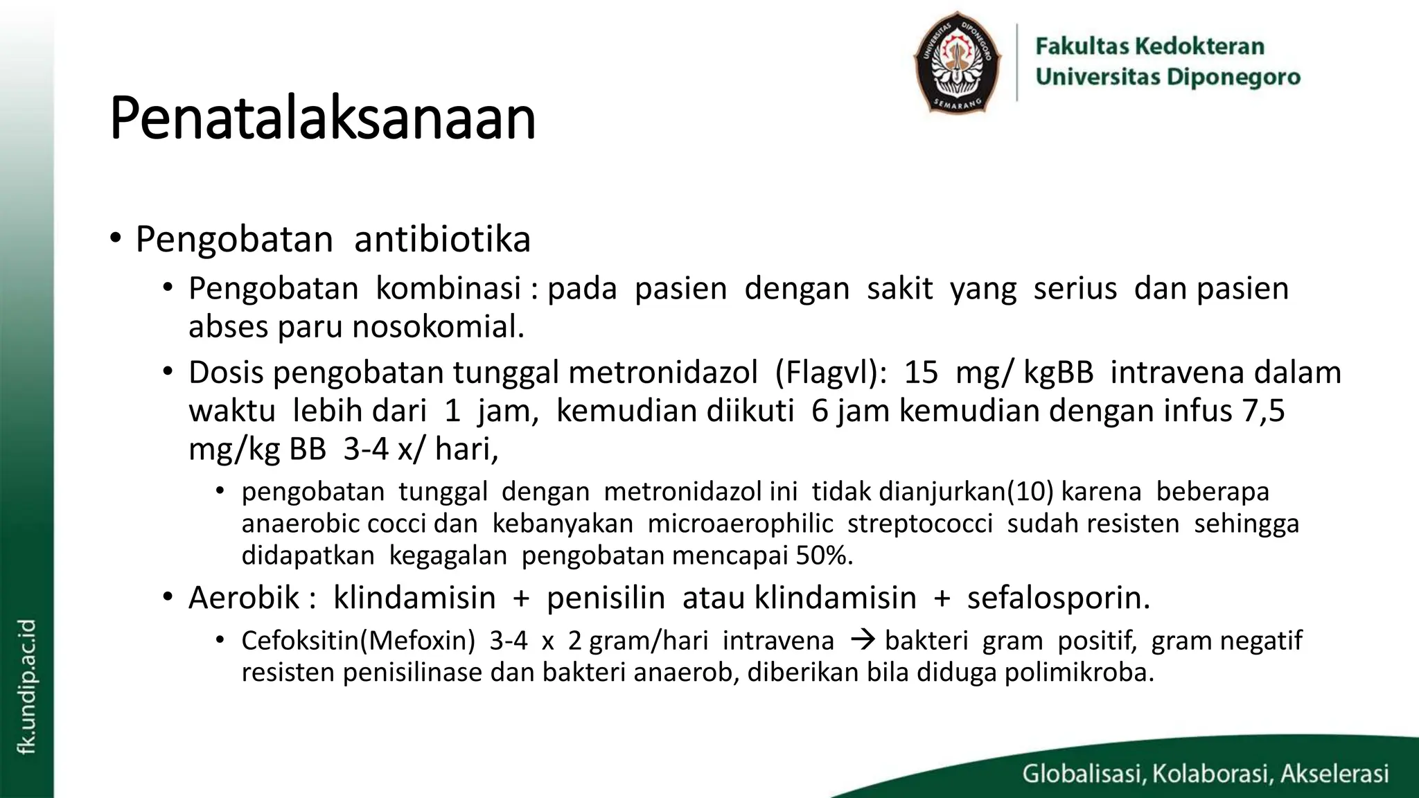 Abses paru - Diagnosis, tatalaksana, prognosis | PPTX