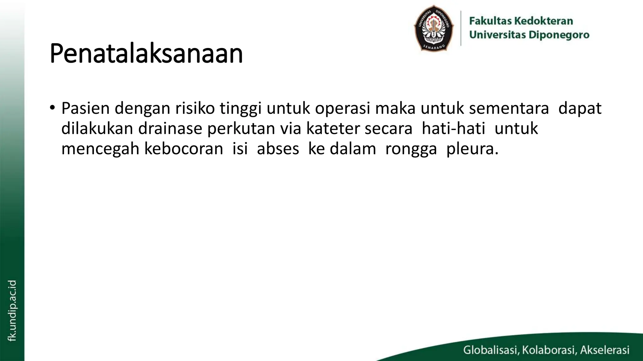 Abses paru - Diagnosis, tatalaksana, prognosis | PPTX