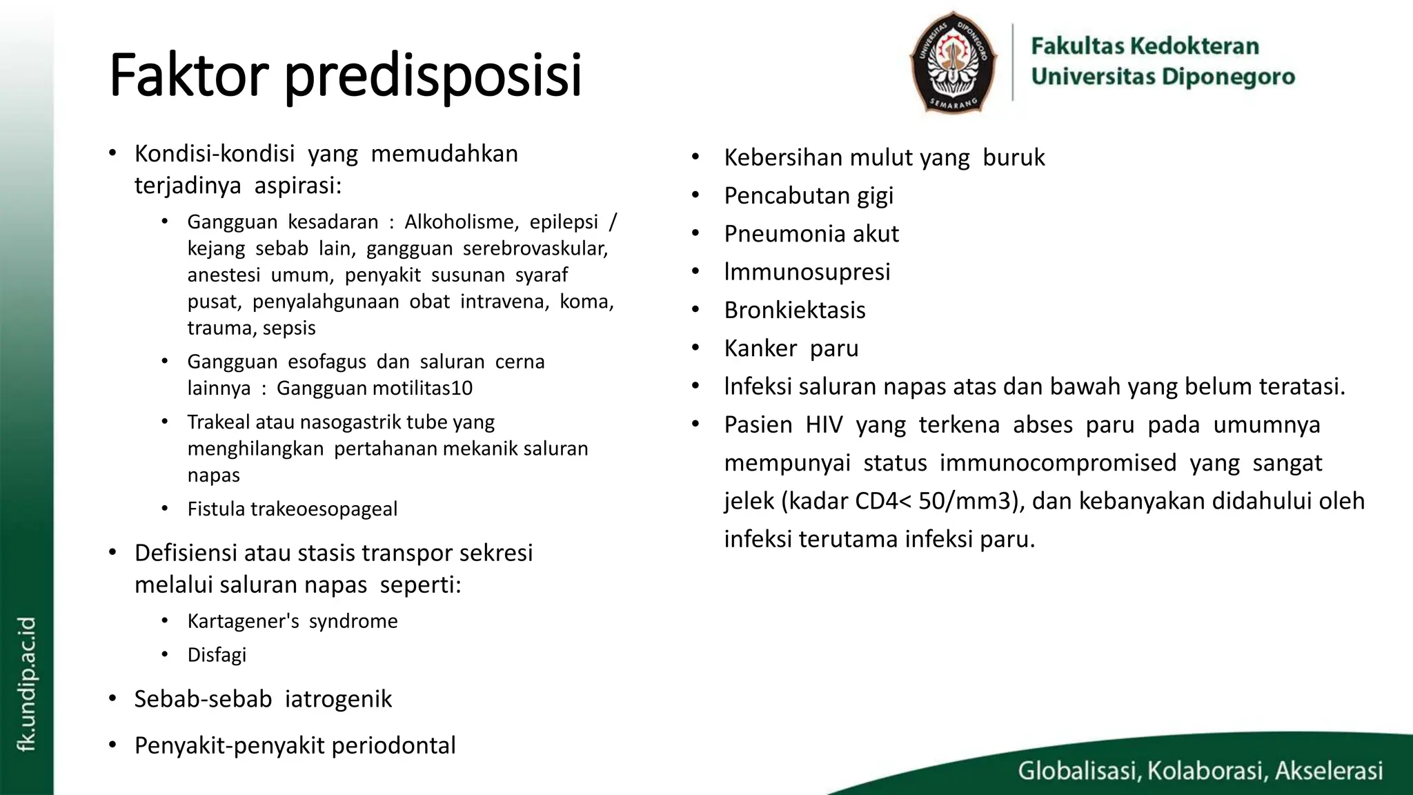 Abses paru - Diagnosis, tatalaksana, prognosis | PPTX