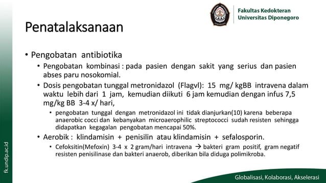 Abses paru - Diagnosis, tatalaksana, prognosis | PPTX