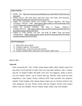 Abses perianal | DOCX