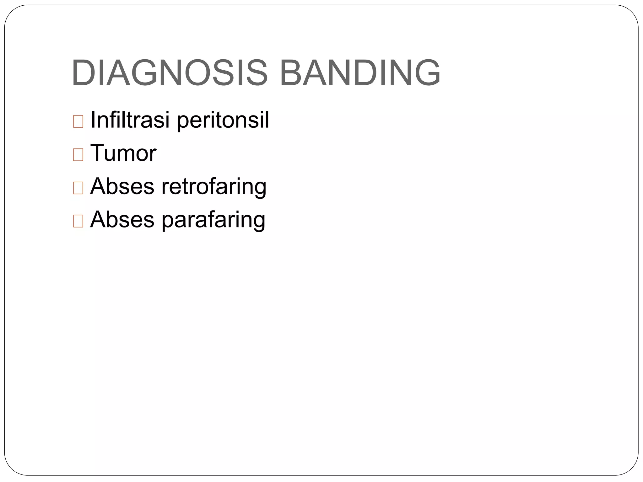Abses peritonselar | PPTX