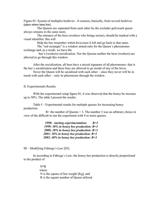 INCREASING HONEY BEE PRODUCTION. | PDF
