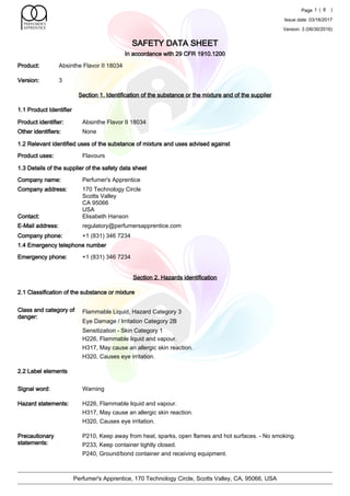 Absinthe ii flavor | PDF