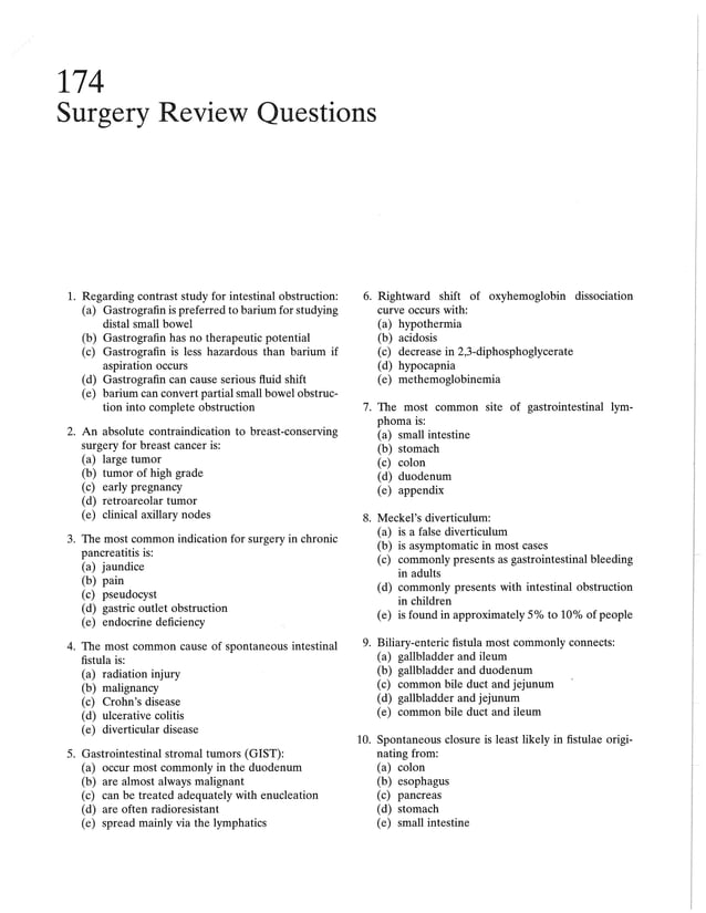 Absite review questions 1 | PDF
