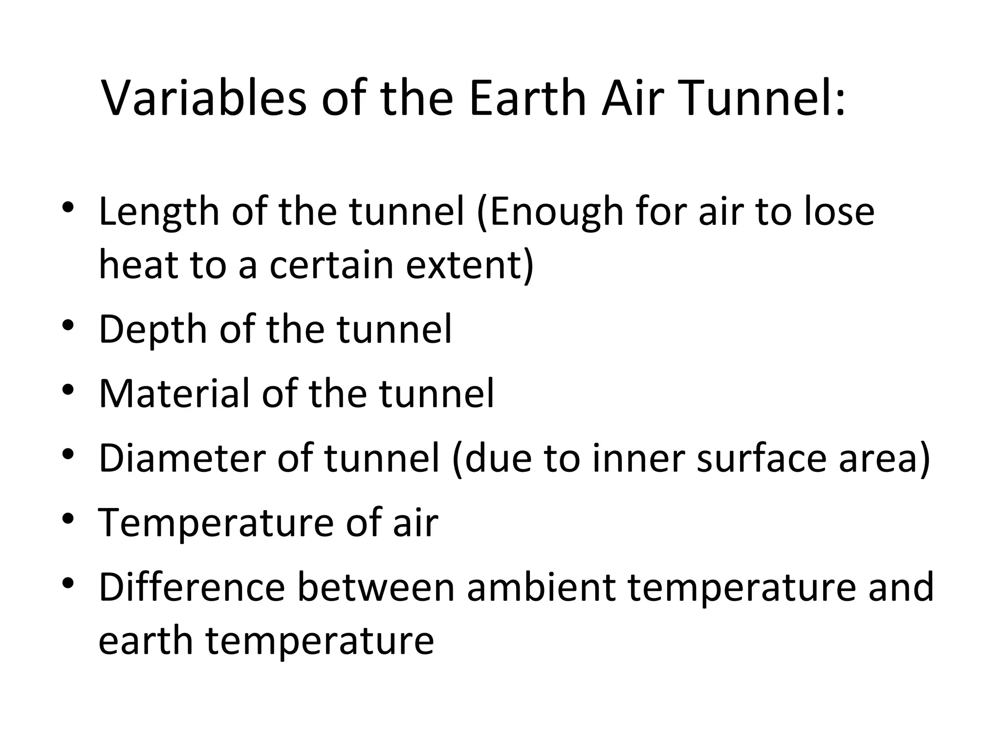 Earth air tunnels | PPT