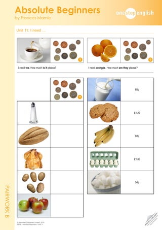 Absolute beginners food and drink | PDF