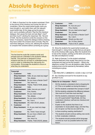 Absolute beginners food and drink | PDF