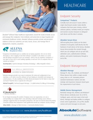 Absolute software-for-healthcare | PDF