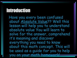 Absolute Value | PPT