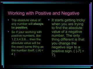 Absolute Value | PPT