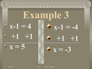Absolute Value Equations | PPT