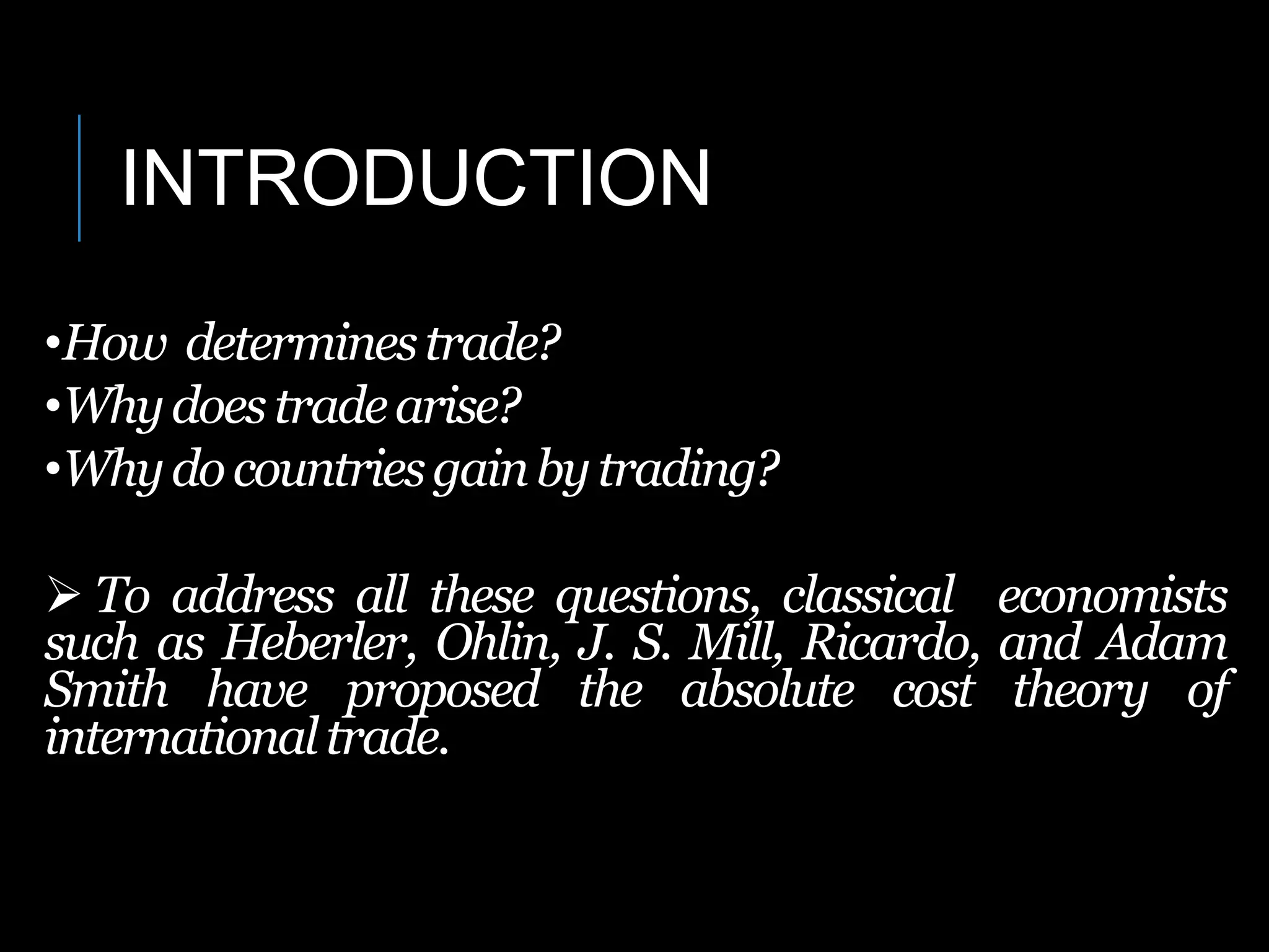 Absolute advantage theory | PPTX