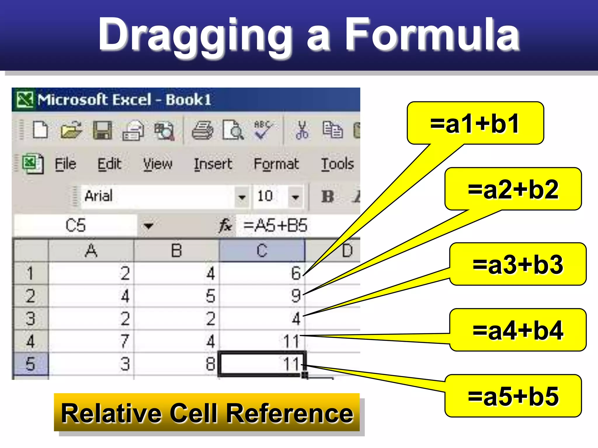 Absolute cell references | PPTX
