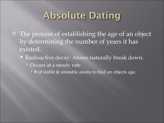 Absolute Dating | PPT