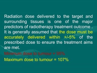 Absolute Dosimetry for the Linear Accelerator | PPT | Free Download