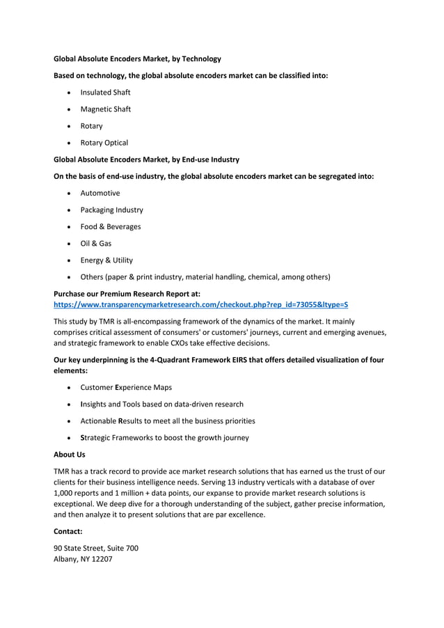 Absolute encoders market | PDF