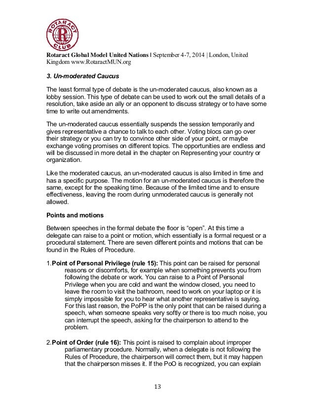 Rotaract Global Model United Nations 2014