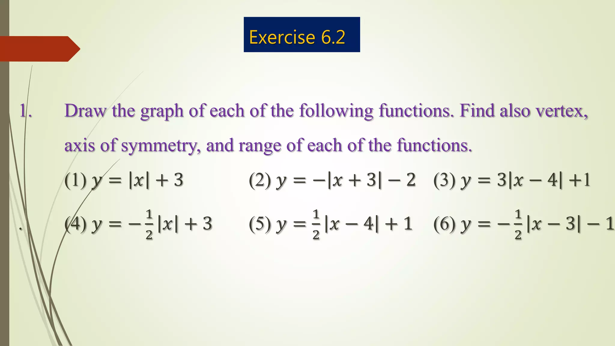 Absolute function | PPTX