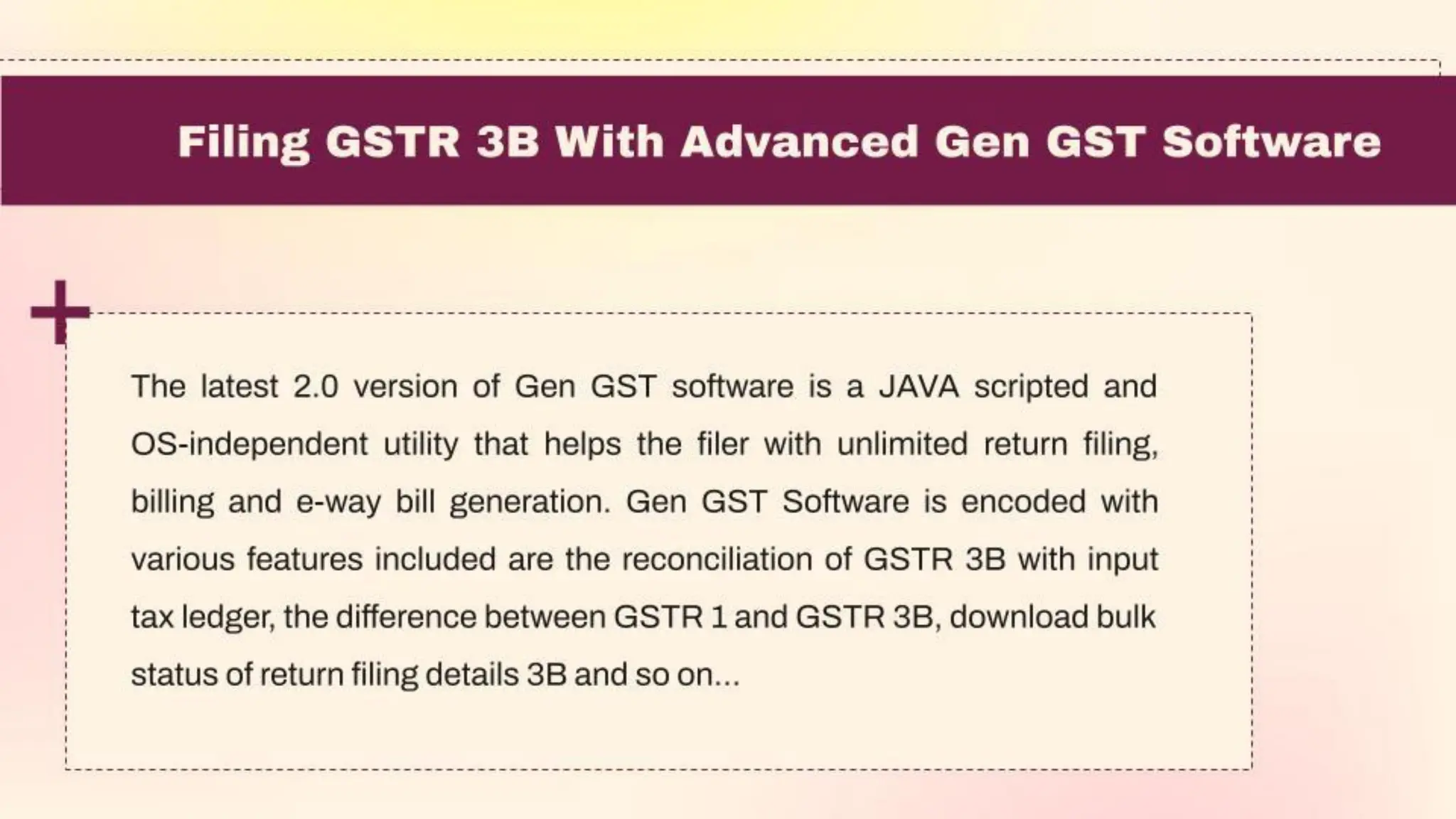 Quick Look: How to File GSTR-3B Form with the Support and Guidance of Gen GST Software V2.0 | PDF