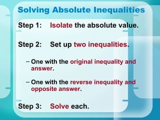Absolute inequalities | PPT