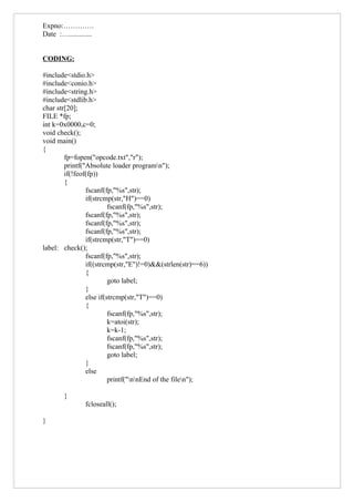 Absolute Loader | PDF
