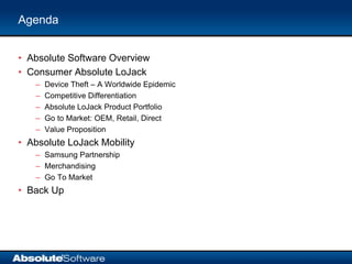 Absolute Software & Lojack – 2014 Overview | PDF