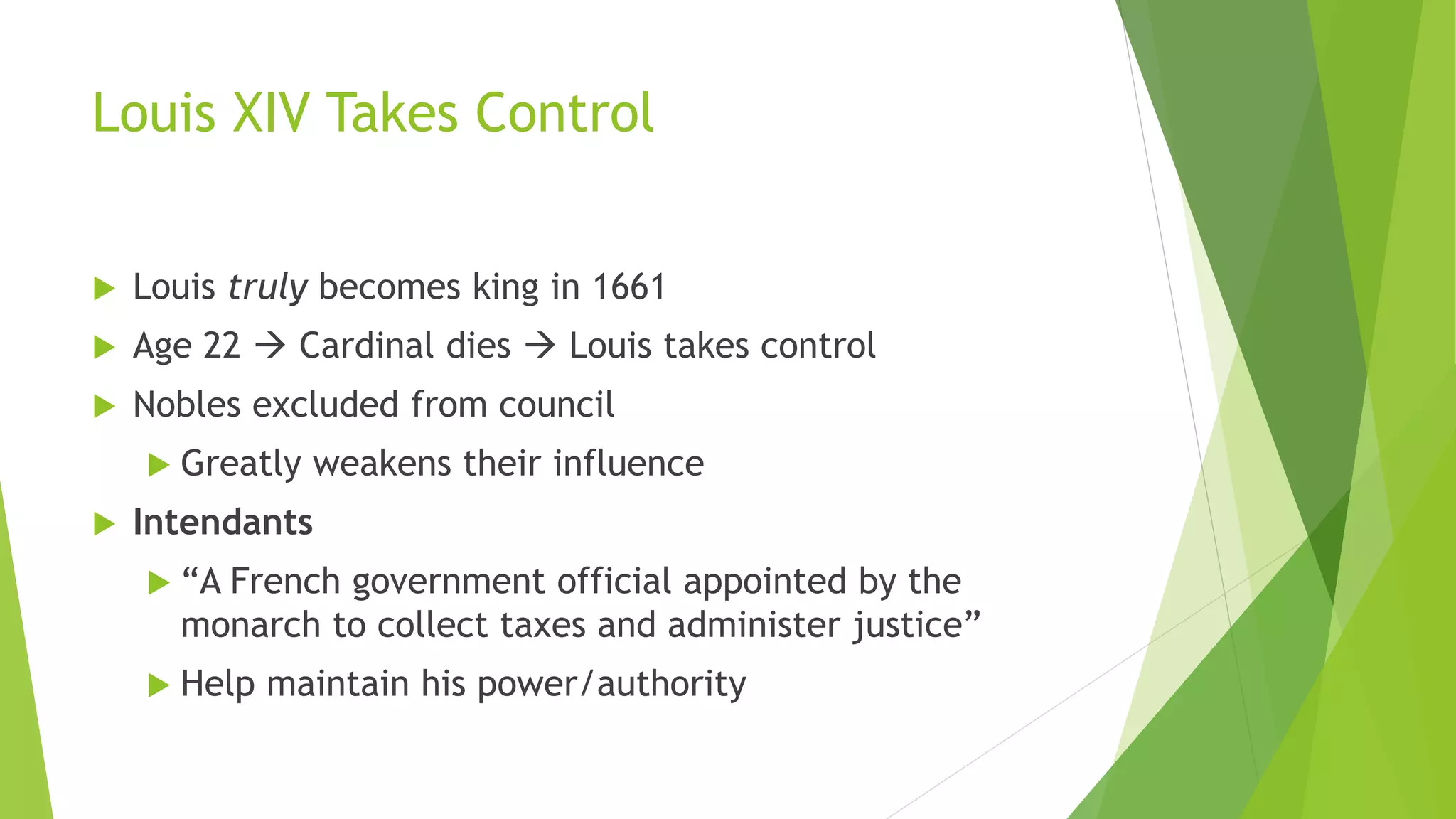 Absolute monarchs lesson 3 (louis xiv pt. 1) | PPTX