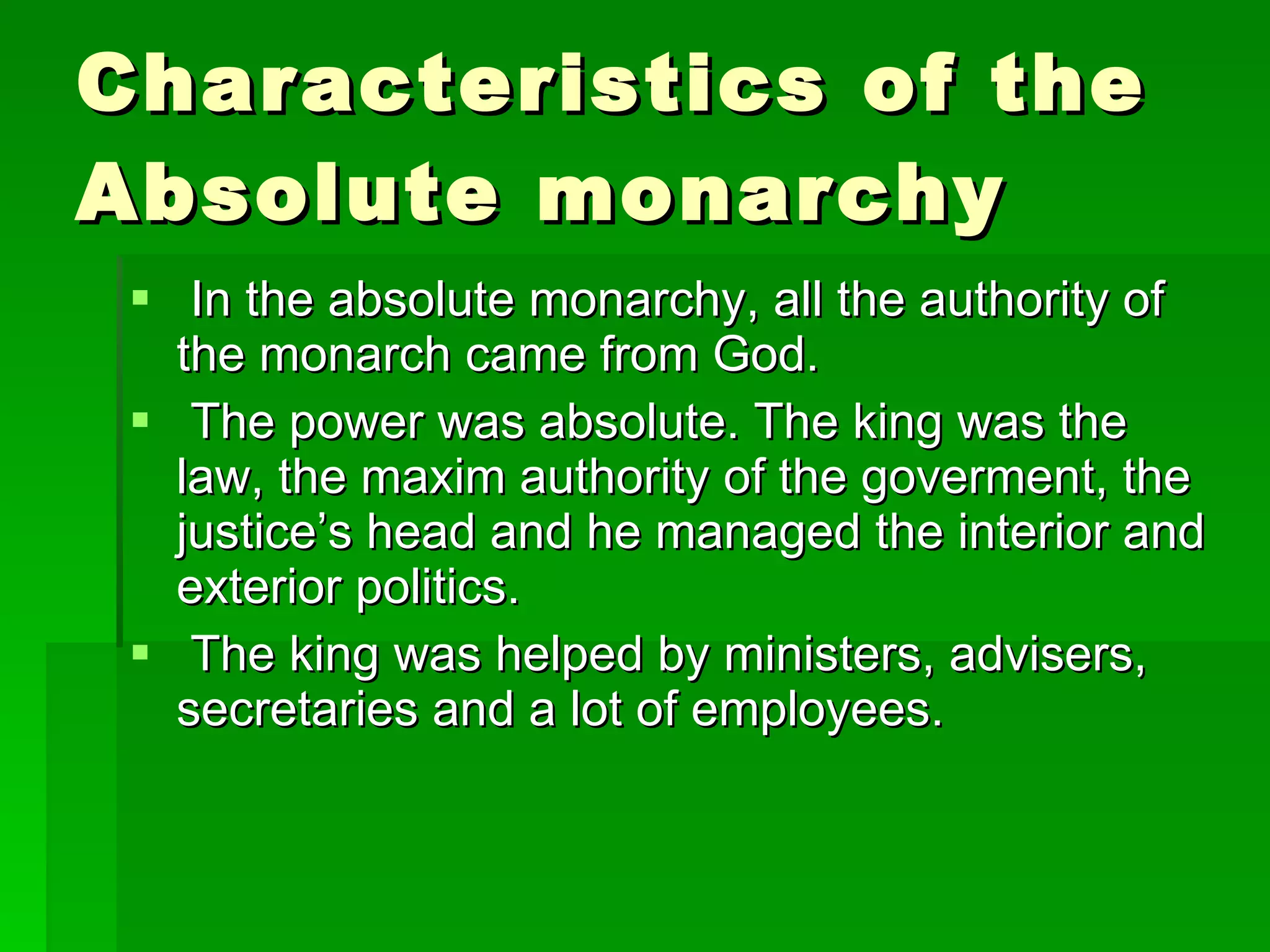 Absolute monarchy | PPT