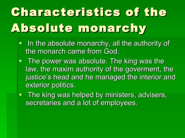 Absolute monarchy | PPT