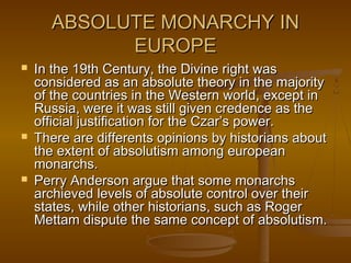 Absolute monarchy | PPT