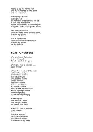 Absolute Power lyrics | DOC