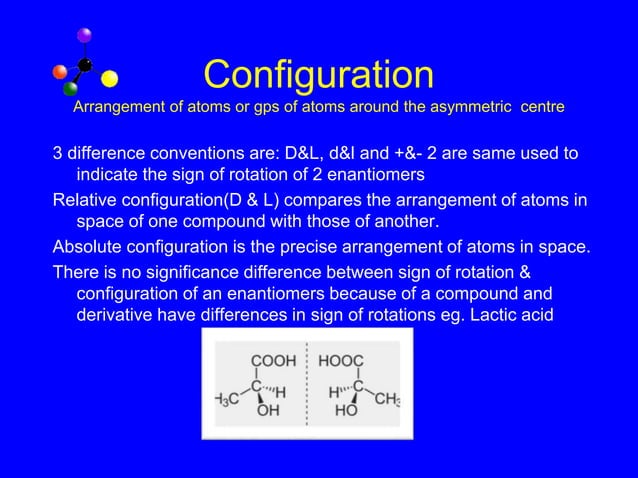Absolute & relative configuration | PPT