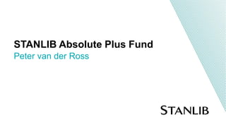 Absolute return by Peter van der Ross | PPT