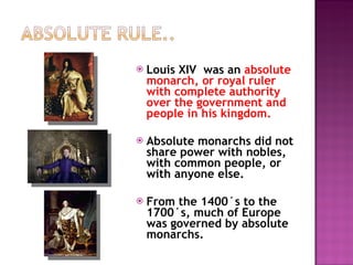 Absolute Rule in France | PPT