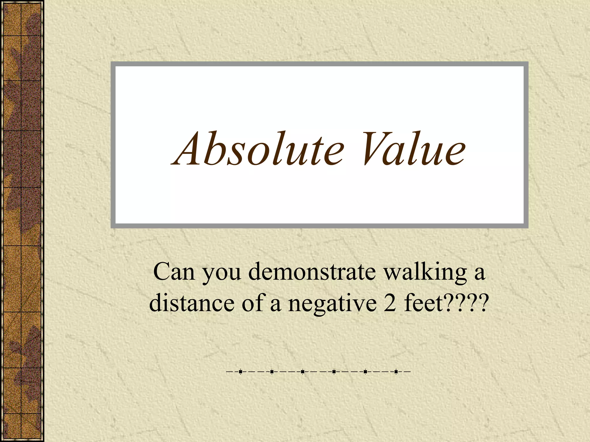 Absolute value | PPT