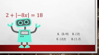 Absolute value | PPTX | Physics | Science