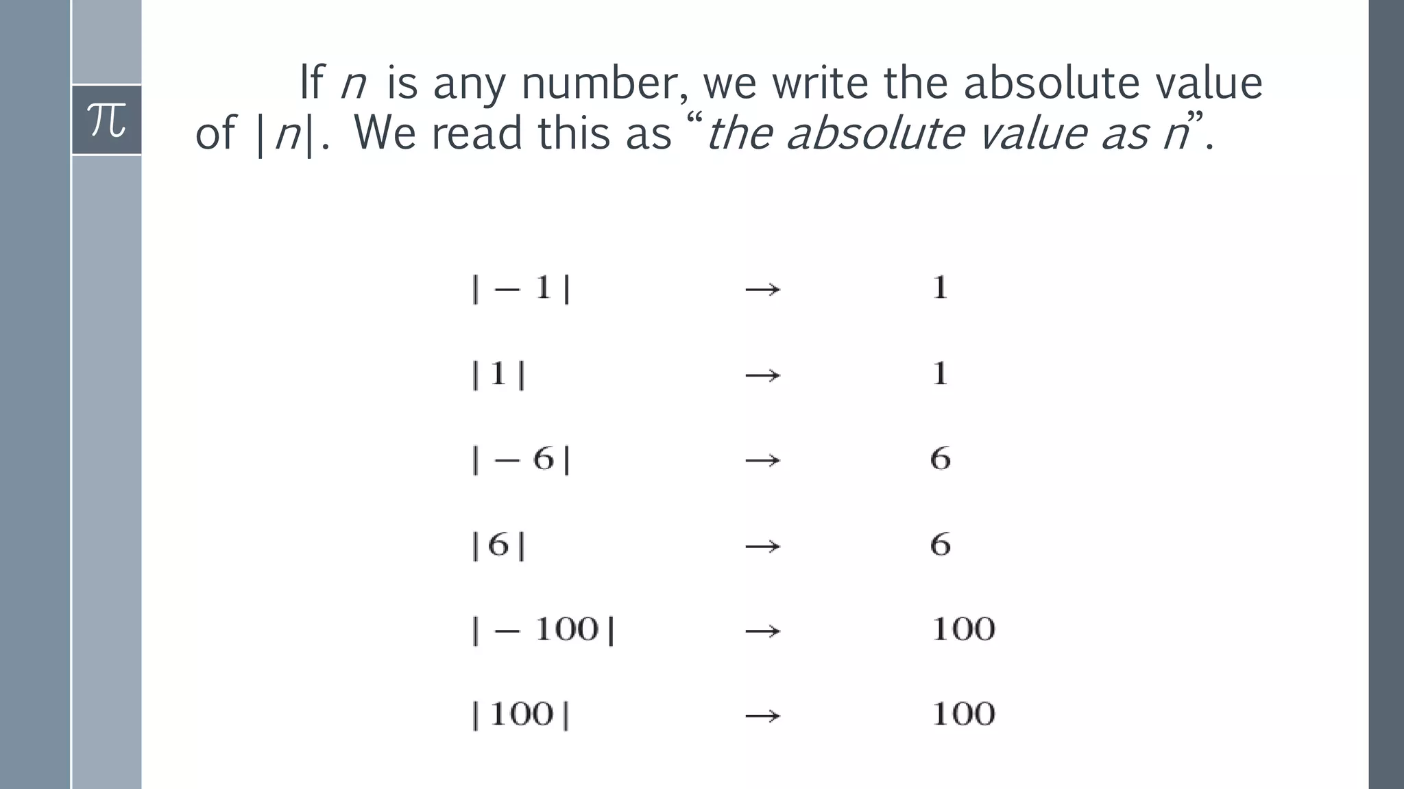 Absolute value | PPT