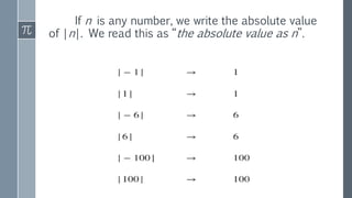 Absolute value | PPT