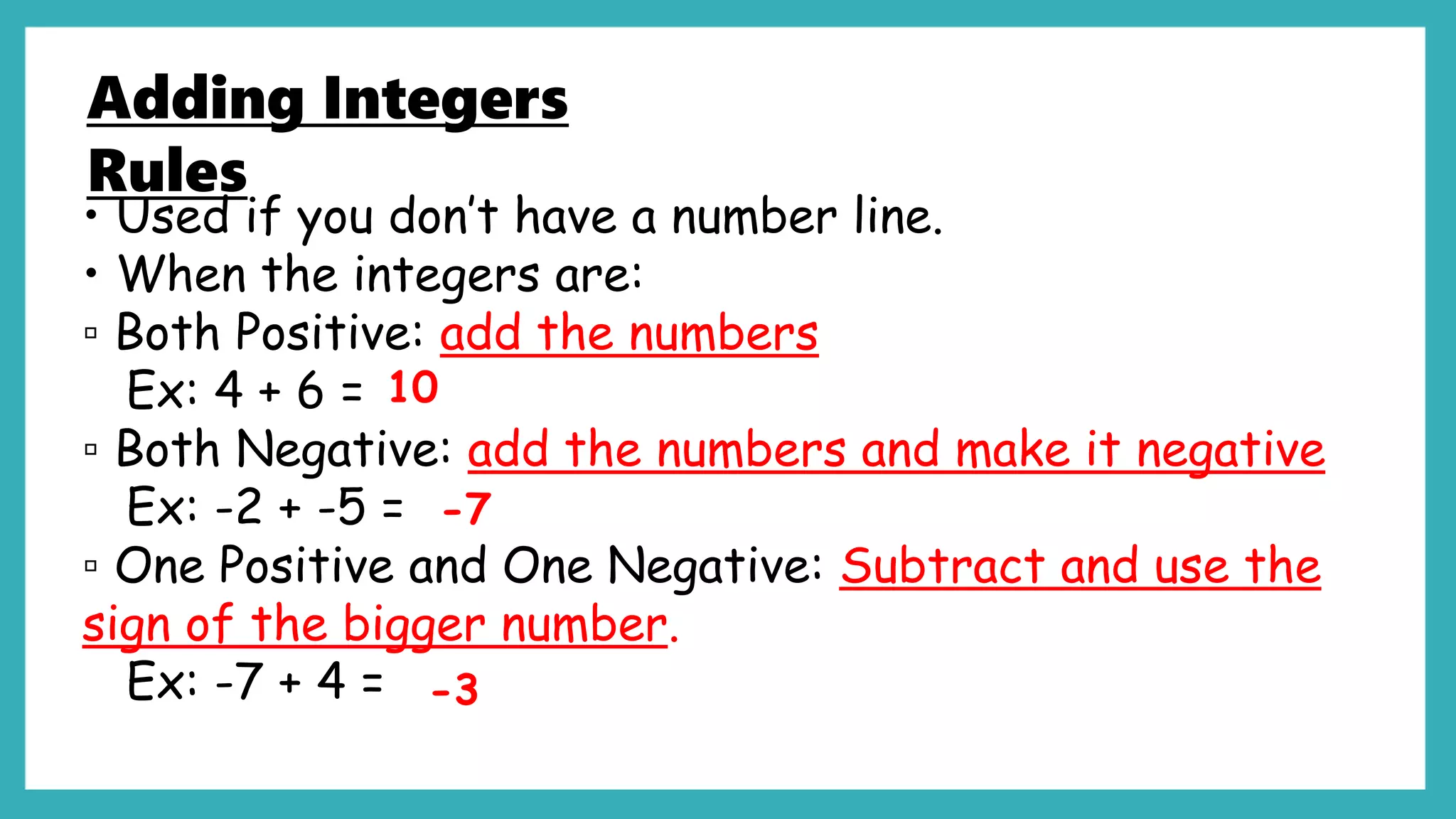 Absolute Value and the Fundamental Operations on Integers.pptx